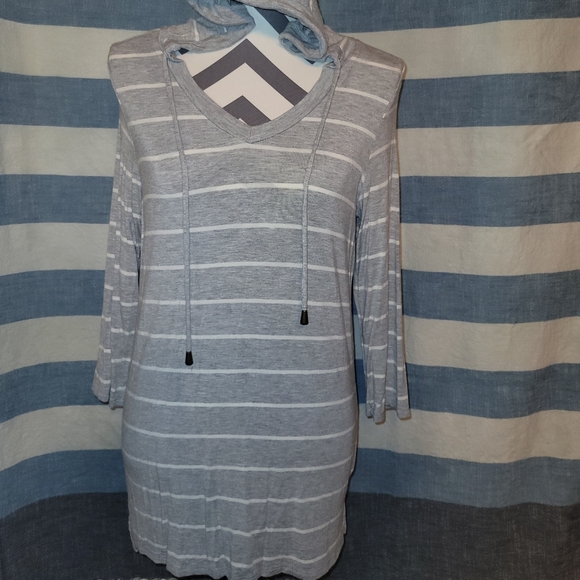 Strazzi | Tops | Strazzi Womens Size Medium Hooded Shirt | Poshmark